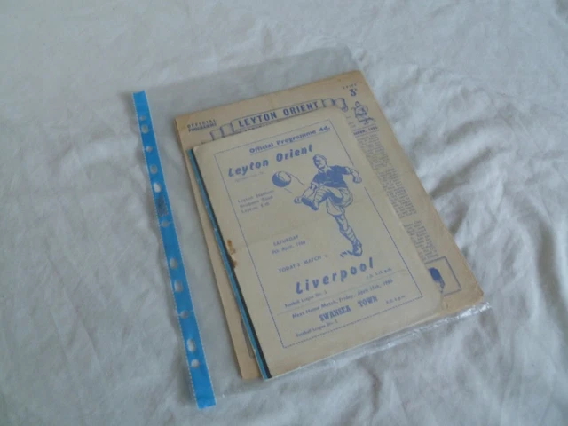 MY PRIVATE COLLECTION of 1950 's Leyton Orient football programmes 7 in ...