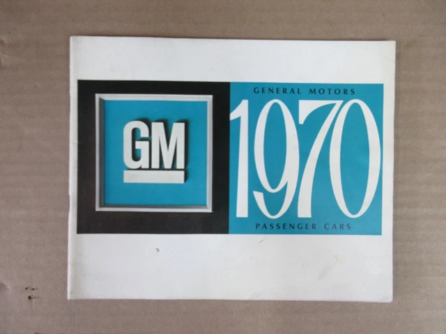 VINTAGE 1970 GM Passenger Cars Catalog Advertisement Brochure A8 $40.71 ...