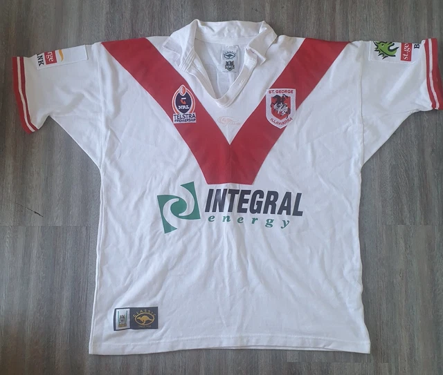 ST GEORGE ILLAWARRA Dragons 2002 Rugby Jersey NRL Australia Shirt ...
