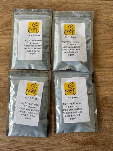 PTFE TEFLON POWDER 200g (50g x 4 ) BagsVirgin 1.6 Micron Powder Mix Wax ...