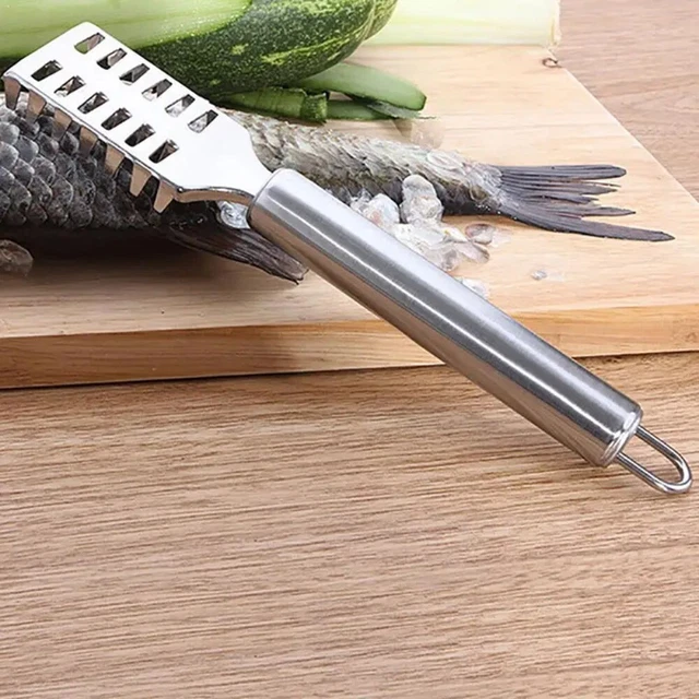 STAINLESS STEEL FISH Scales Brush Fish Scale Scraper Restaurant £2.63 ...