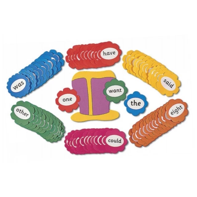 JOLLY PHONICS TRICKY Word Wall Flowers : in Print Letters - Sue Lloyd ...