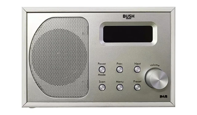 BUSH LISBON BD1207S DAB FM Radio Classica Effetto Legno - Bianco ...
