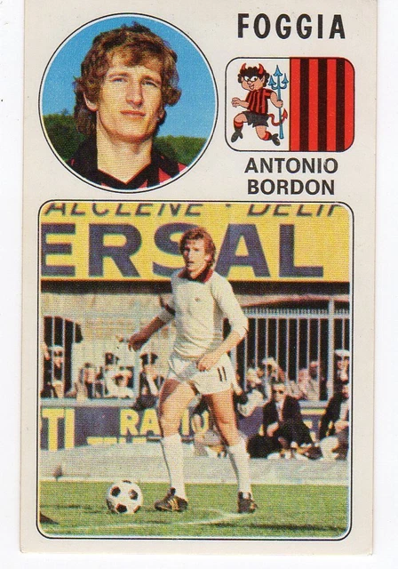 FIGURINA - CALCIATORI PANINI 1976/77 NEW - NUMERO 80 FOGGIA BORDON EUR ... FIGURINA - CALCIATORI PANINI 1976/77 NEW - NUMERO 80 FOGGIA BORDON EUR ...