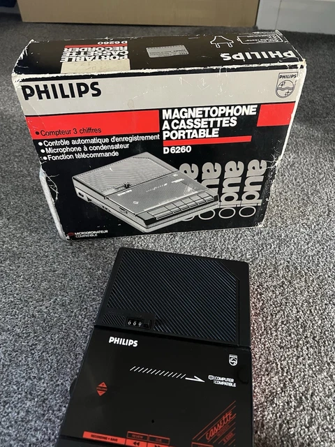 RETRO 1980S PHILIPS D6260 Cassette Recorder Player Tested And Working £ ...