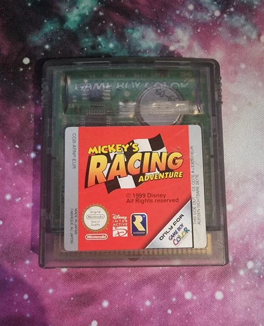 MICKEYS RACING ADVENTURE Nintendo Gameboy Color GBC Working Disney Rare ...