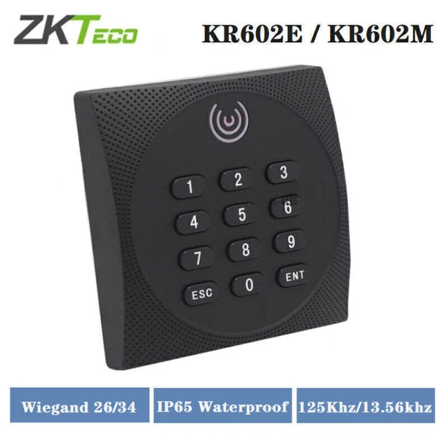 ZKTECO KR602E KR602M IP65 Waterproof Door Access Control System RFID ...