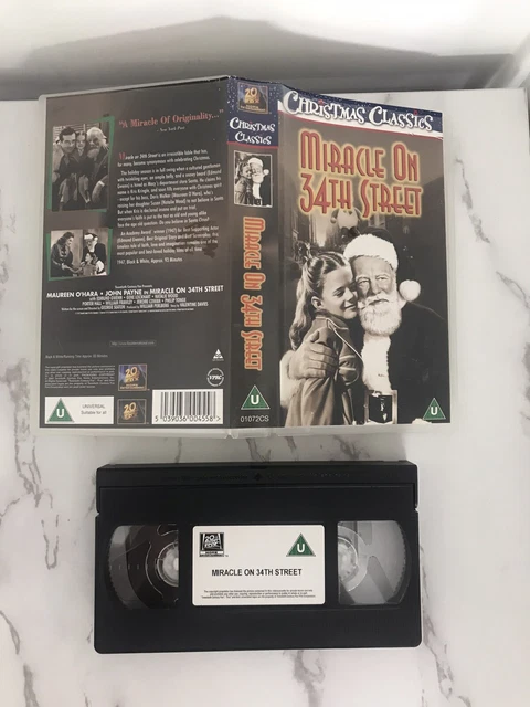 MIRACLE ON 34TH Street VHS Black And White 1947 EUR 5,86 - PicClick IT