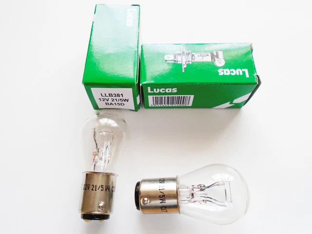 LUCAS LLB381 BA15D Car Bulb P21/5W Bayonet Brake Stop Tail Sidelight ...