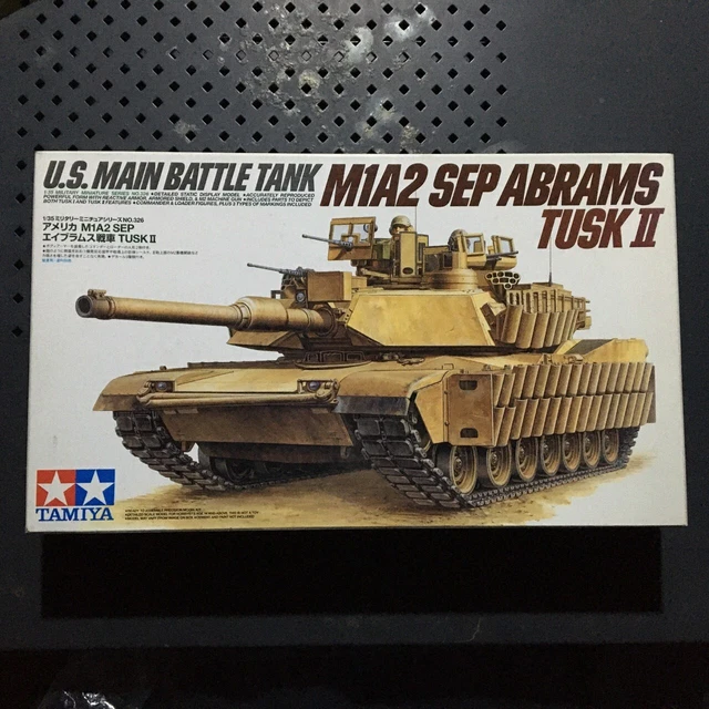 U.S. MAIN BATTLE TANK M1A2 SEP Abrams TUSK II - Tamiya - 1/35 EUR 40,00 ...