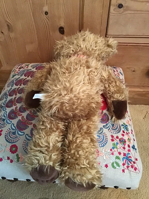 VINTAGE 2000 DEBENHAMS Monty Brown Fluffy Teddy Bear Plush Soft Toy 15 ...