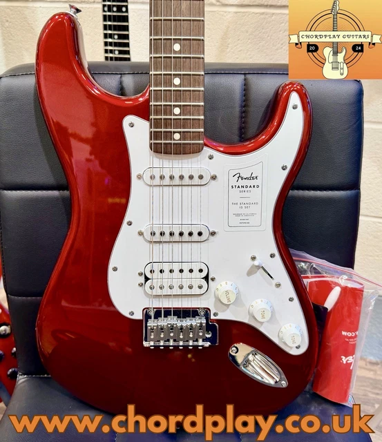 🌟NEW 2025🌟 FENDER Standard HSS Stratocaster~ Candy Cola Red~ Electric ...