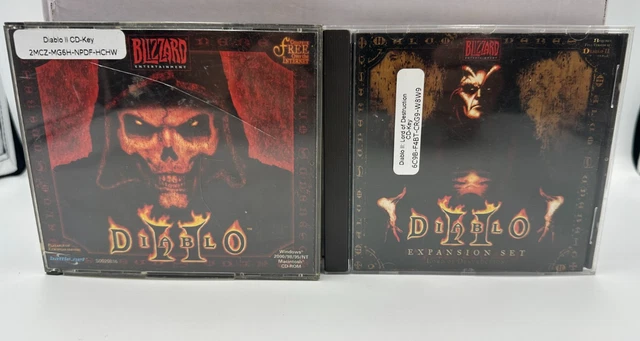 DIABLO II WITH Expansion Set Lord Of Destruction CD ROM 2000 PC Game ...
