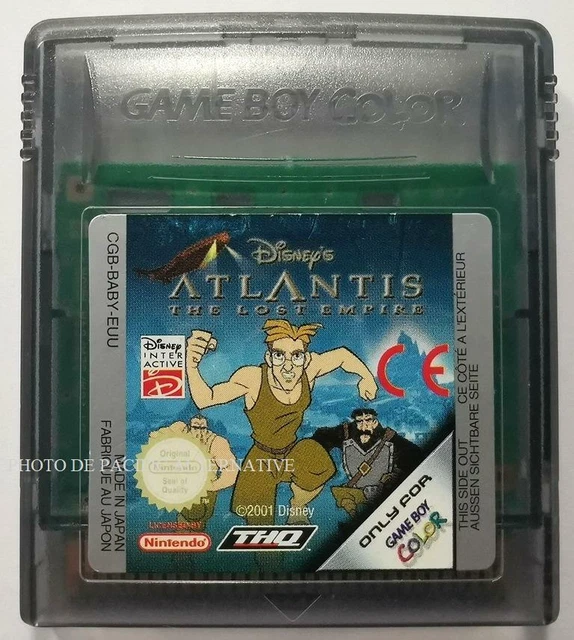 JEU DISNEY'S ATLANTIS the lost empire nintendo game boy color CGB-BABY ...