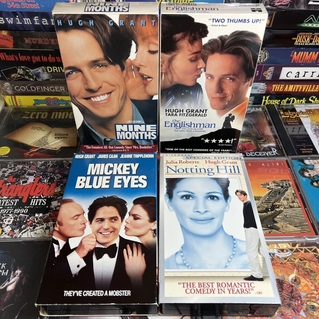 HUGH GRANT 4 VHS Lot Tested Rentals Nine Months Englishman Mickey ...