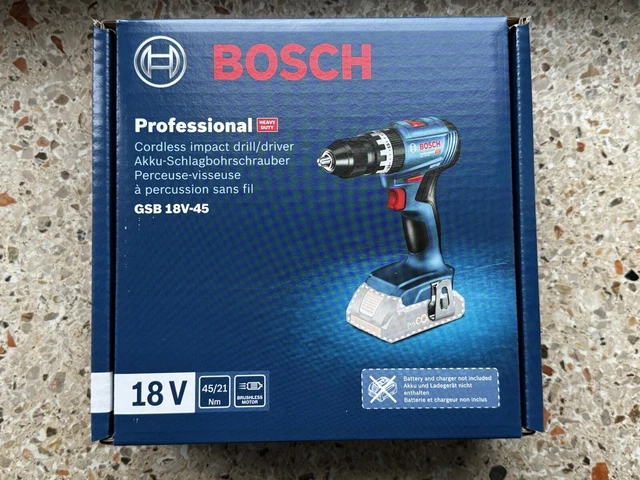 Bosch Akku Schlagbohrschrauber Gsb 18v 45 Ohne Akku Und Ladegerät Im