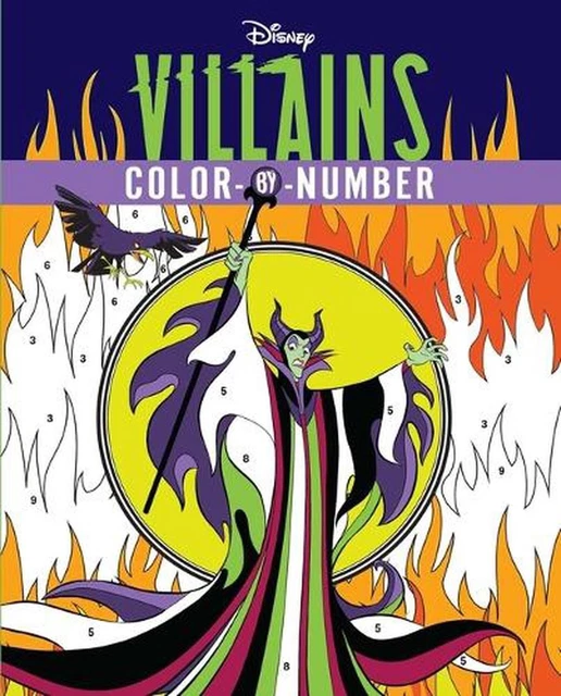 DISNEY VILLAINS COLOR-BY-NUMBER by Editors of Thunder Bay Press ...