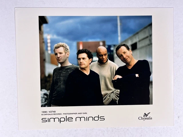 SIMPLE MINDS PHOTO Jim Kerr Charlie Burchill Original Coloured Press ...