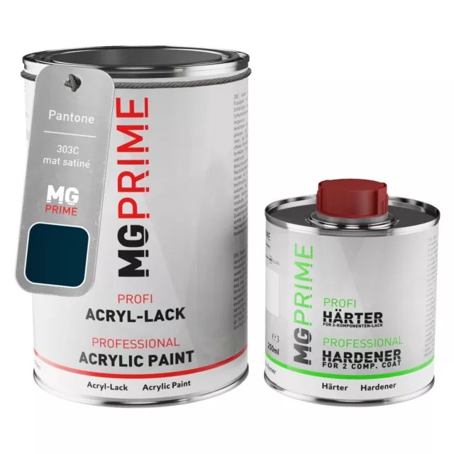PANTONE 303C BLUE mat satiné peinture acrylique 1,5L durcisseur y.c ... PANTONE 303C BLUE mat satiné peinture acrylique 1,5L durcisseur y.c ...