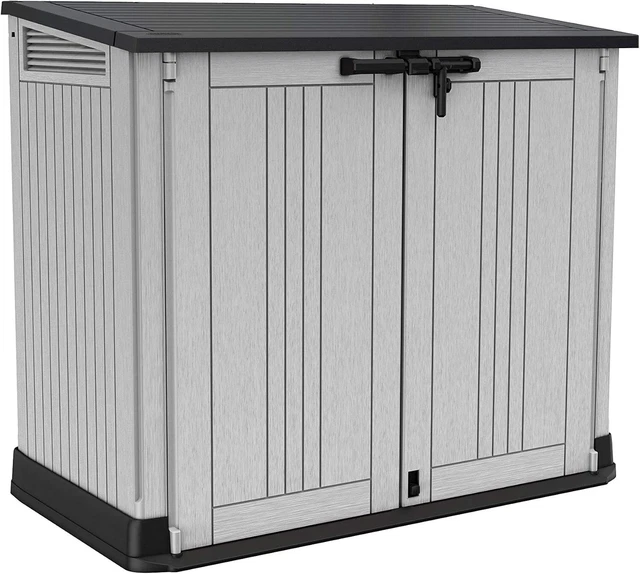 LARGE KETER STORE NOVA Garden Lockable Storage Box XL Shed Outside Bike ...