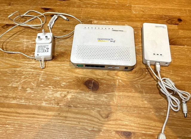 BT OPENREACH FIBRE Modem ECI HG8240 & Battery Backup Unit £21.51 ...