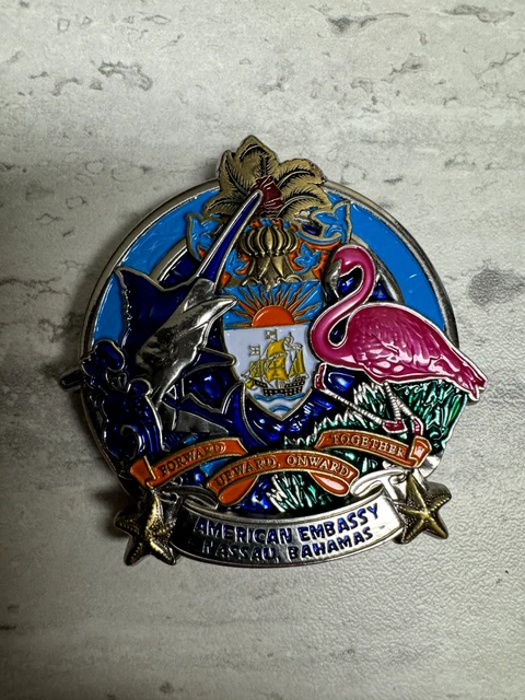 USMC MARINE SECURITY Guard Nassau Bahamas - Challenge Coin (Merrick ...