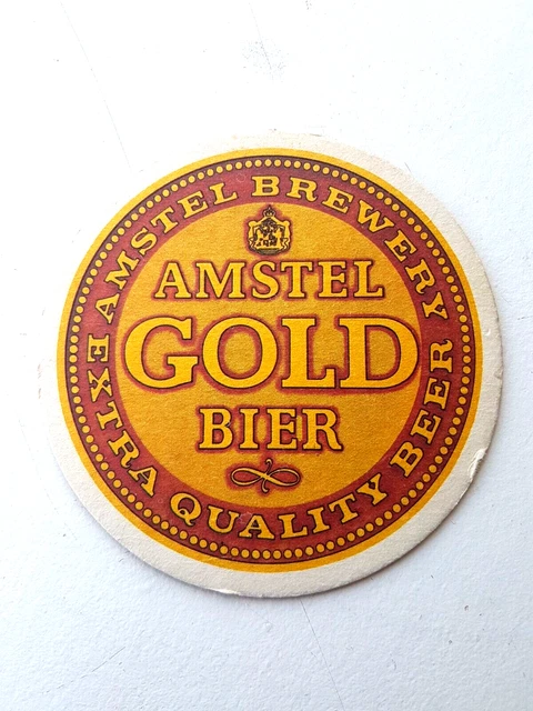 VINTAGE AMSTEL BREWERY GOLD Bier Cat No'?? Beer mat / Coaster £1.97 ...