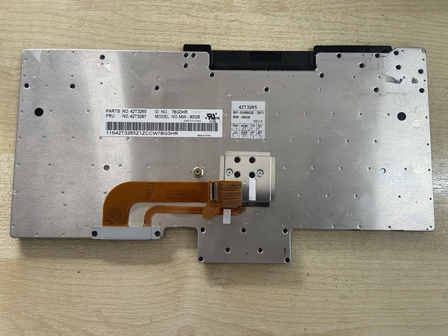 LENOVO THINKPAD R61 15.4" R60 T5600 UK Layout Keyboard 42T3297 42T3265 ...