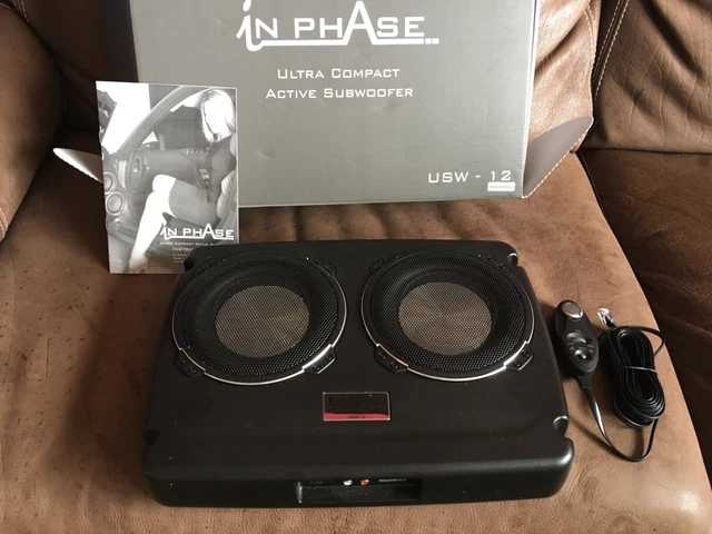 IN PHASE USW12 Dual underseat active subwoofer system 600 watts with ...