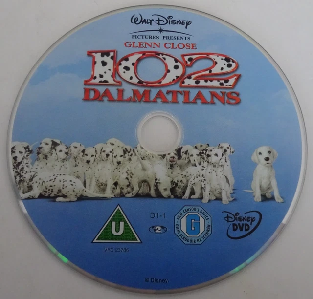 102 DALMATIANS (DVD, 2001) DISC ONLY £2.00 - PicClick UK