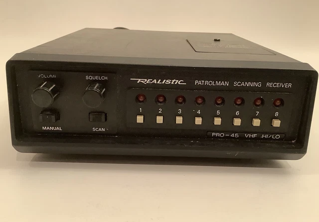 VINTAGE REALISTIC PATROLMAN Scanning Receiver Pro-45 Vhf Made In Japan ...