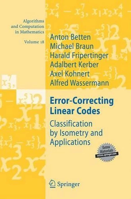 Error Correcting Linear Codes Classification By Isometry And ...