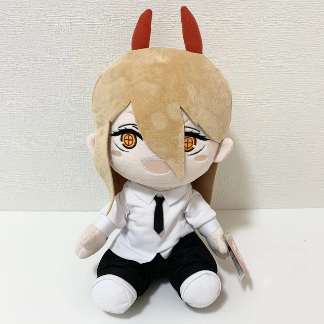 TAITO CHAINSAW MAN Big Plush Doll Power Face 2 Smile Devil Hunter 30cm ...