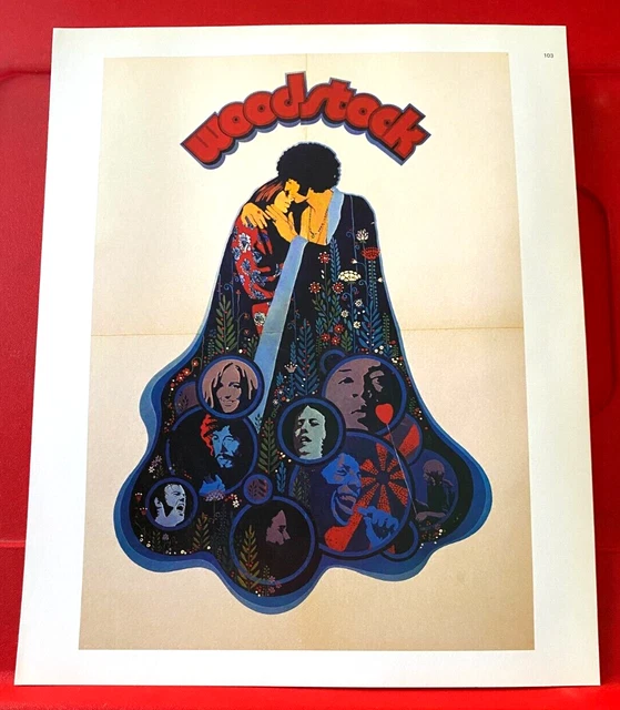 WOODSTOCK JIMI HENDRIX/THE Who Vintage Film Poster Art PICTURE/PRINT 12 ...