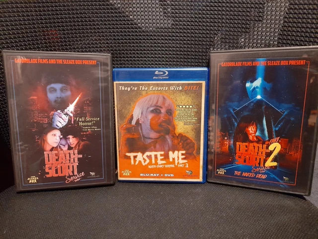 DEATH-SCORT SERVICE 1, 2 & 3 Taste Me Blu ray Dvd The Sleaze Box $99.00 ...