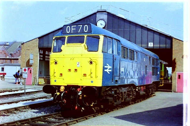 35MM RAILWAY COLOUR Negative Class 31 D5580 at Old Oak Common £1.95 ...