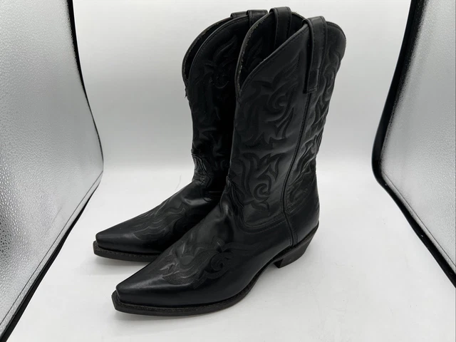 LAREDO WESTERN BOOTS Mens 9 1/2 Ew Hawk Embroidered Snip Toe Cowboy ...