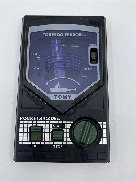 1980'S TOMY POCKET Arcade Destroyers Handheld Toy Game Torpedo Terror ...