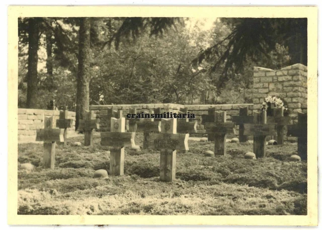 ORIG. FOTO GRAB 197.ID Aufklärer Friedhof am DONON b. Schirmeck ...
