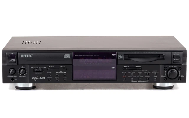 LIFETEC LT8964 CD Md Combination Minidisc Recorder/Serviced 1 Year ...
