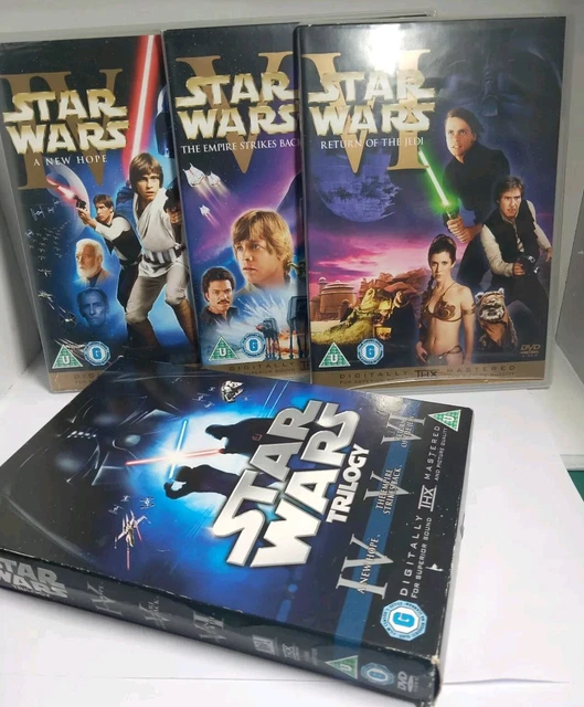 STAR WARS ORIGINAL Trilogy 6 DVD Set Theatrical Cinema Unaltered ...