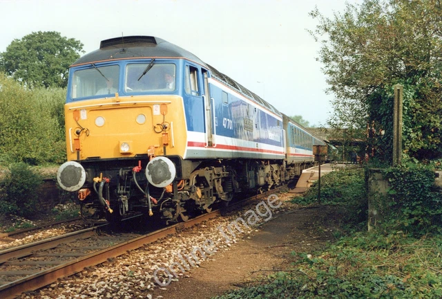 RAILWAY PHOTO 6X4 Class 47 47701 Axminster Station 10/10/91 NSE £1.50 ...