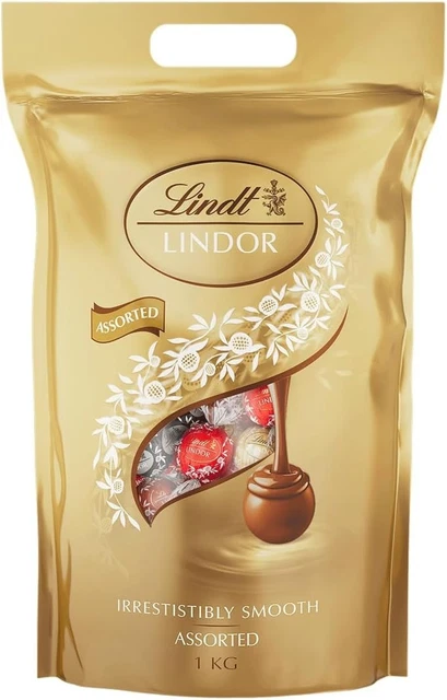 LUXURIOUS LINDOR ASSORTED Chocolate Truffles 1 kg - Perfect for ...