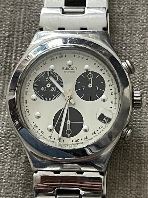 MENS SWATCH IRONY AG 2001 Swiss Made Chronograph Watch Working £9.99 ...