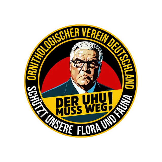 DER UHU MUSS weg-schützt unsere Aufkleber Sticker Auto Magnet Vinyl ...