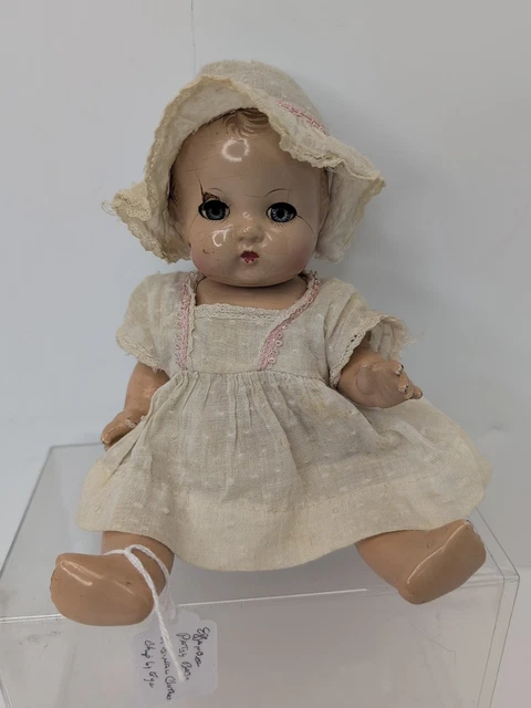 8.5& VINTAGE ANTIQUE Effanbee Doll Co. Patsy Baby Doll Compo Body ...