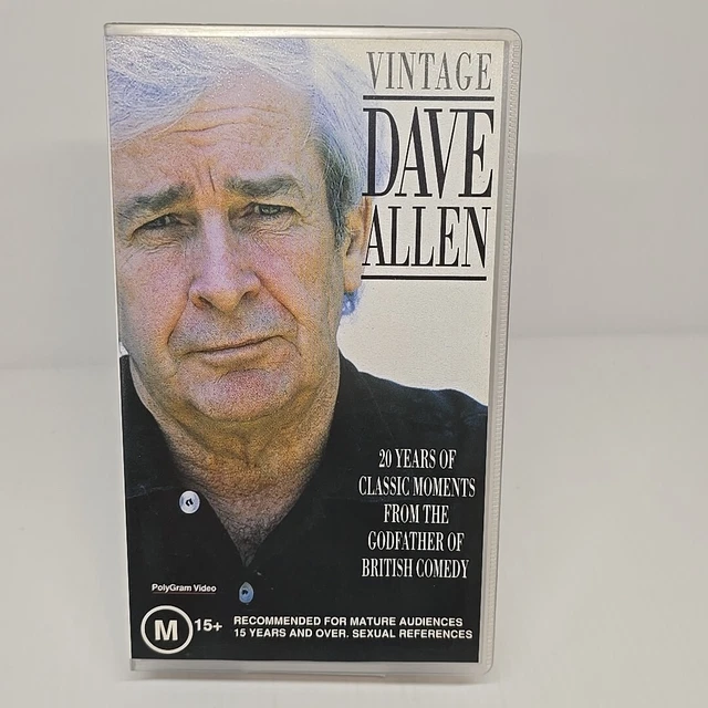 VINTAGE DAVE ALLEN VHS Video Cassette Tape PAL M15+ 1971-1986 Comedy ...