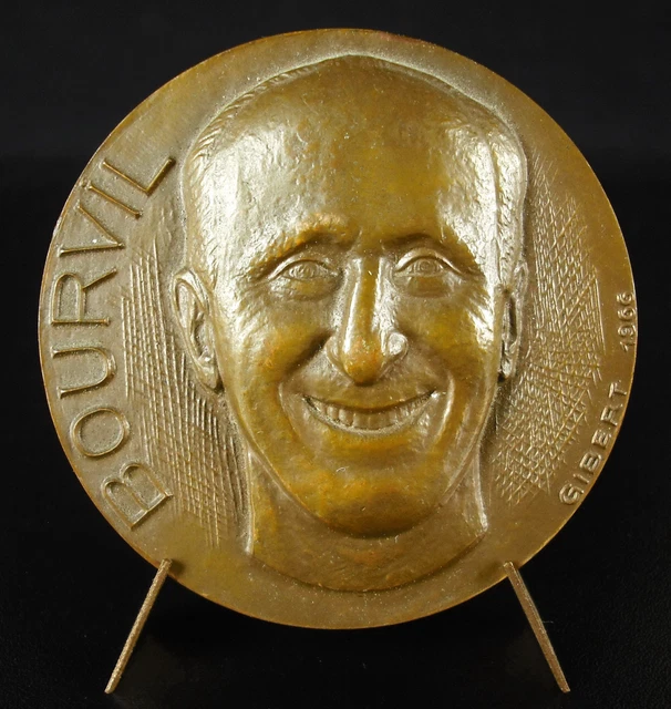 MÉDAILLE À ANDRÉ Raimbourg, dit Bourvil acteur chanteur humoriste 1972 ...