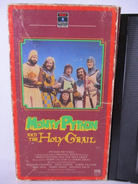 MONTY PYTHON AND The Holy Grail 1985 VHS Movie Side Load John Cleese ...