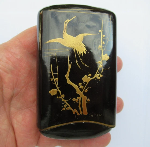 ANCIEN ETUI EN LAQUE JAPON XIX eme COFFRET BOITE Japanese lacquer case ...